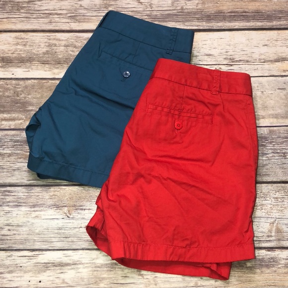 J. Crew Factory | Shorts | J Crew Factory2pr 0 Cotton 5 Chino Shorts4 ...